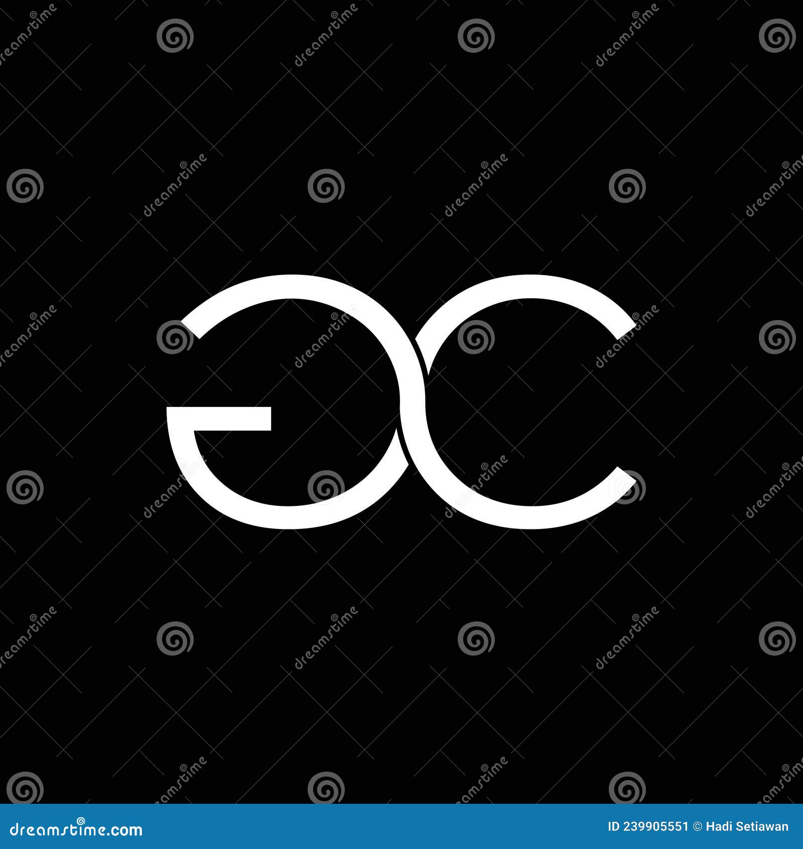 Simple Typography Cg Circle Vector Logo | CartoonDealer.com #239905551