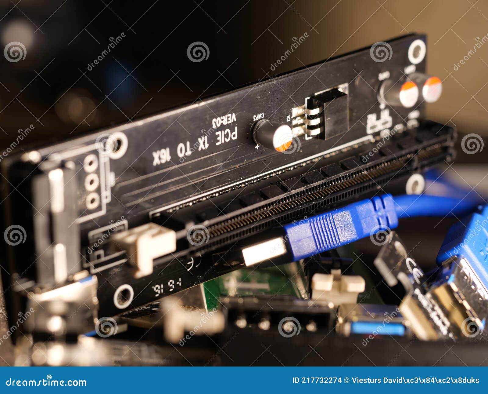 Riser for Mining on Video Card. Device for Collecting a Mining Farm ...