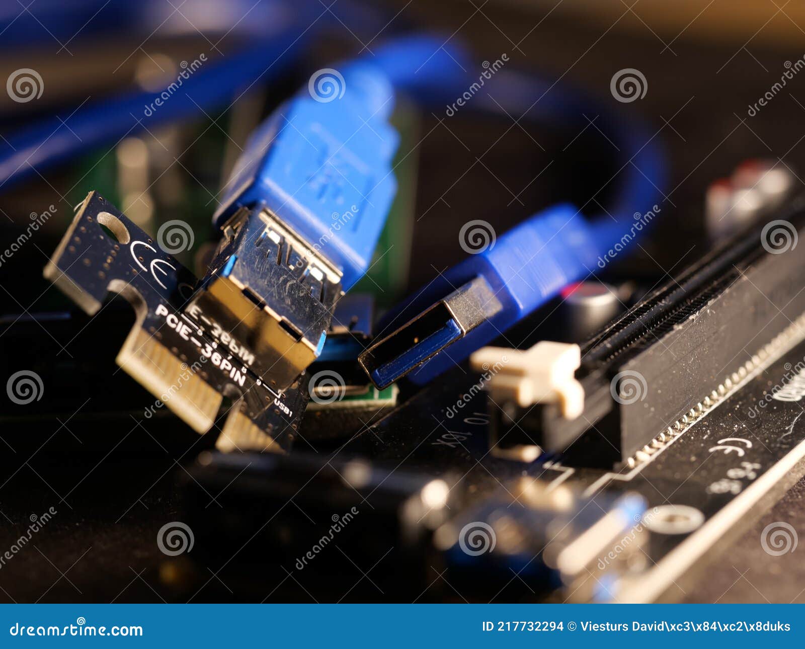 Riser for Mining on Video Card. Device for Collecting a Mining Farm ...