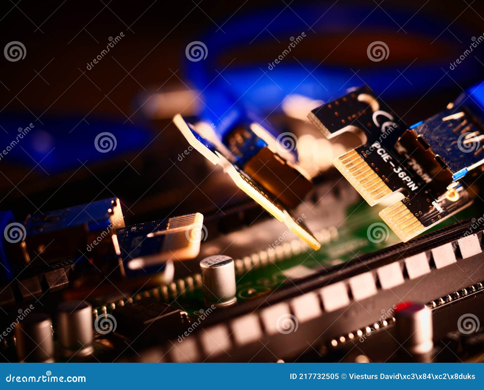 Riser for Mining on Video Card. Device for Collecting a Mining Farm ...