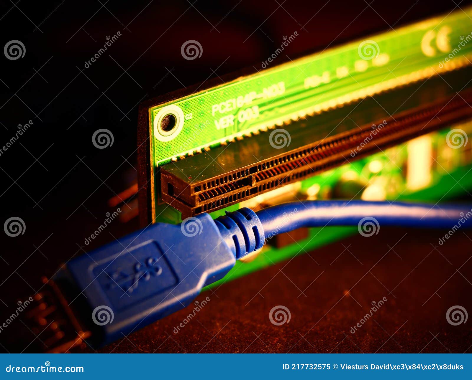 Riser for Mining on Video Card. Device for Collecting a Mining Farm ...