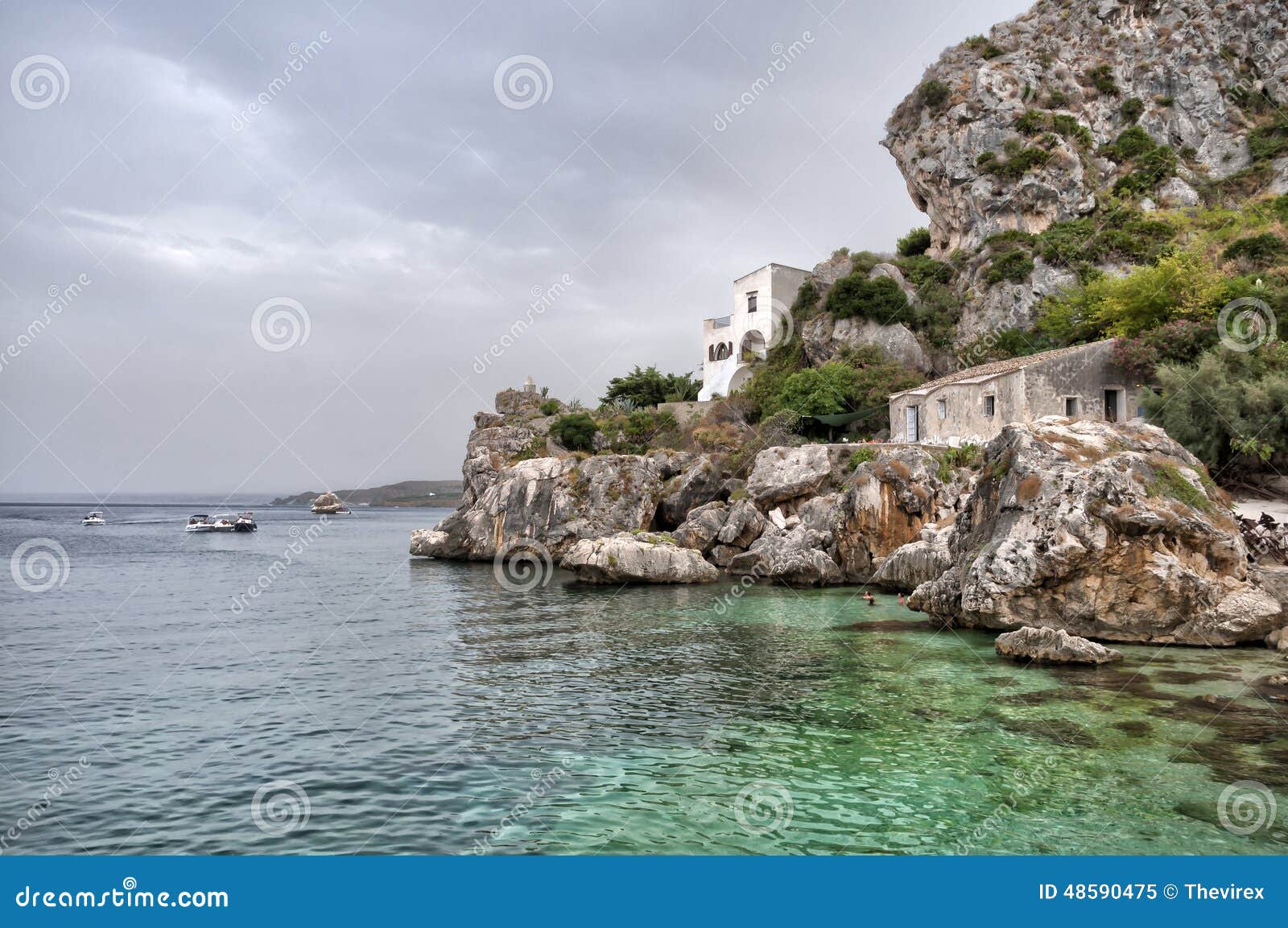 Riserva dello Zingaro stock image. Image of gulf, water - 48590475