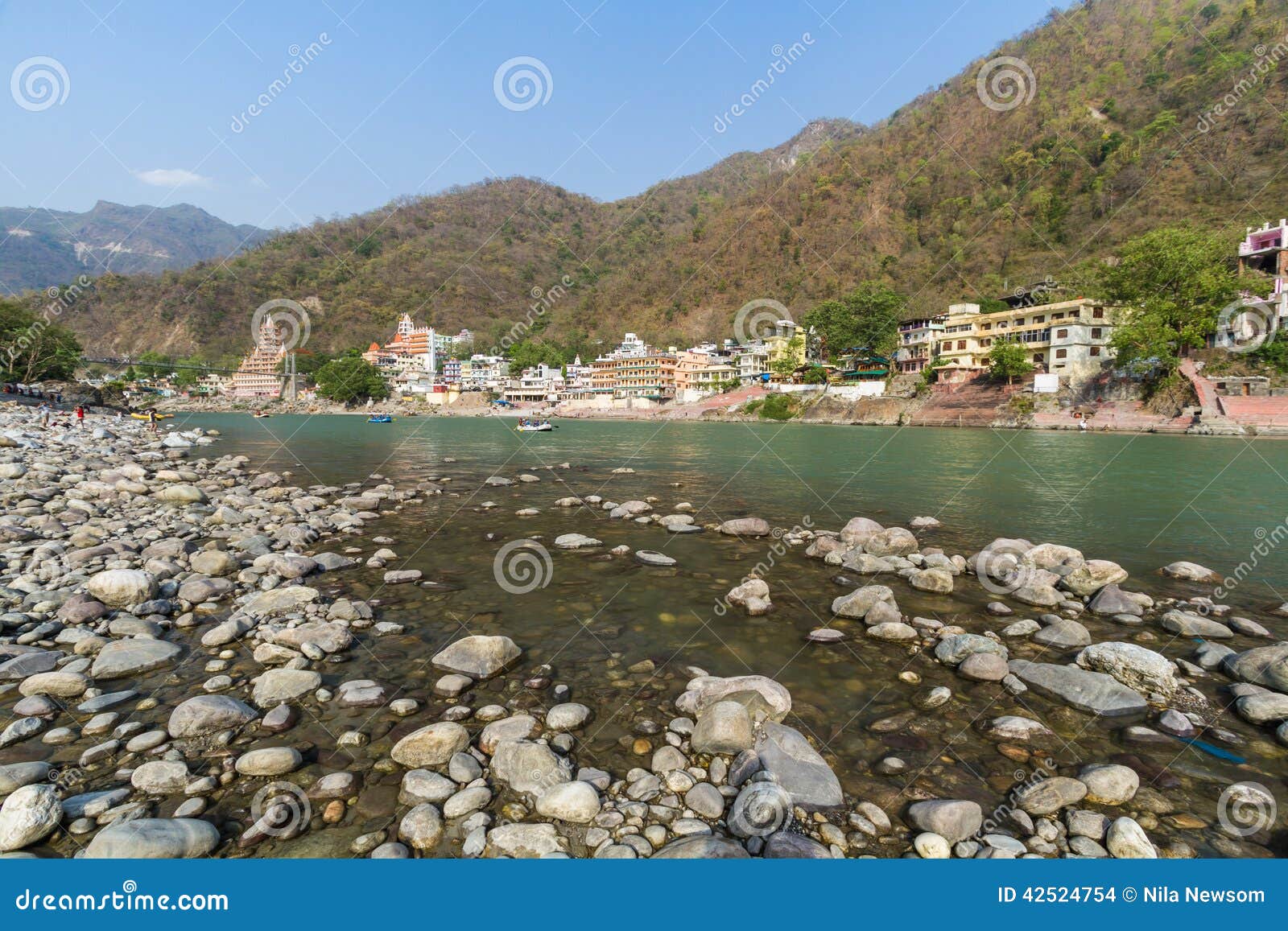 Rishikesh Valley stock photo. Image of ganga, asia, flowing - 42524754