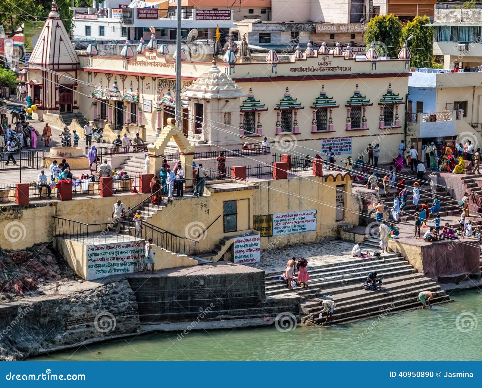 Rishikesh view from bridge editorial image. Image of ganges - 40950890