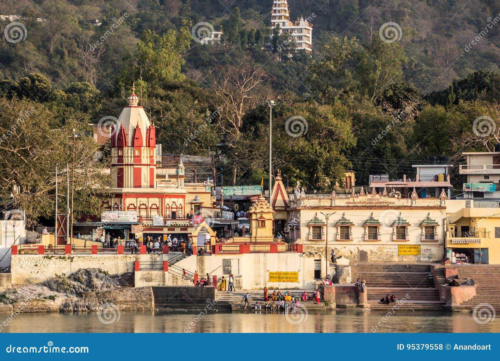 Rishikesh editorial stock photo. Image of capital, ancient - 95379558