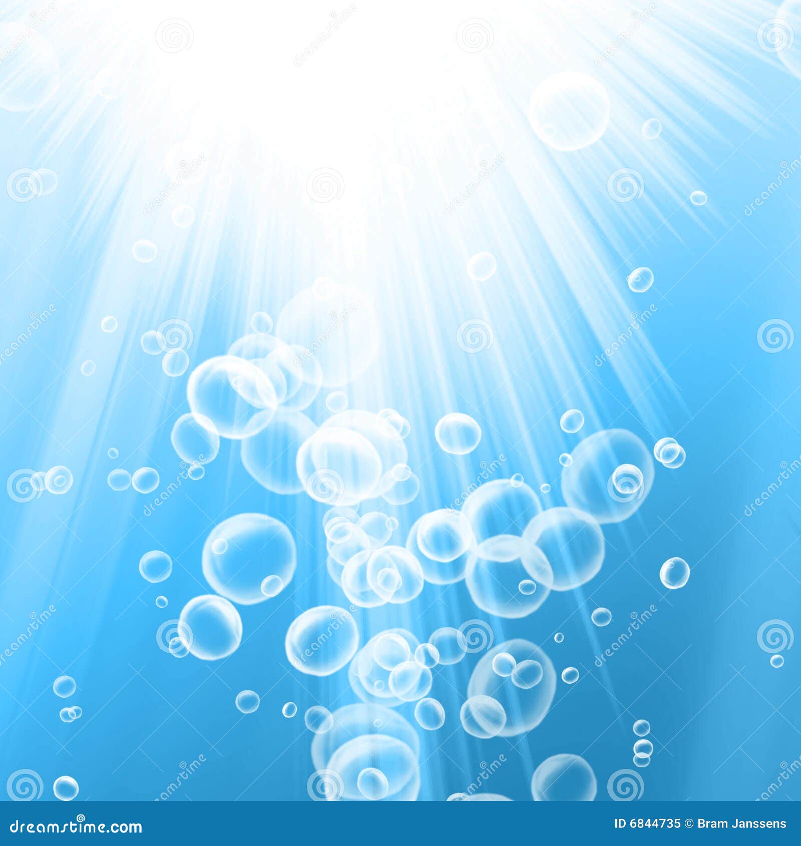 Rising air bubbles stock illustration. Illustration of pure - 6844735