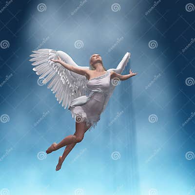 Rising angel stock illustration. Illustration of ascension - 13881162