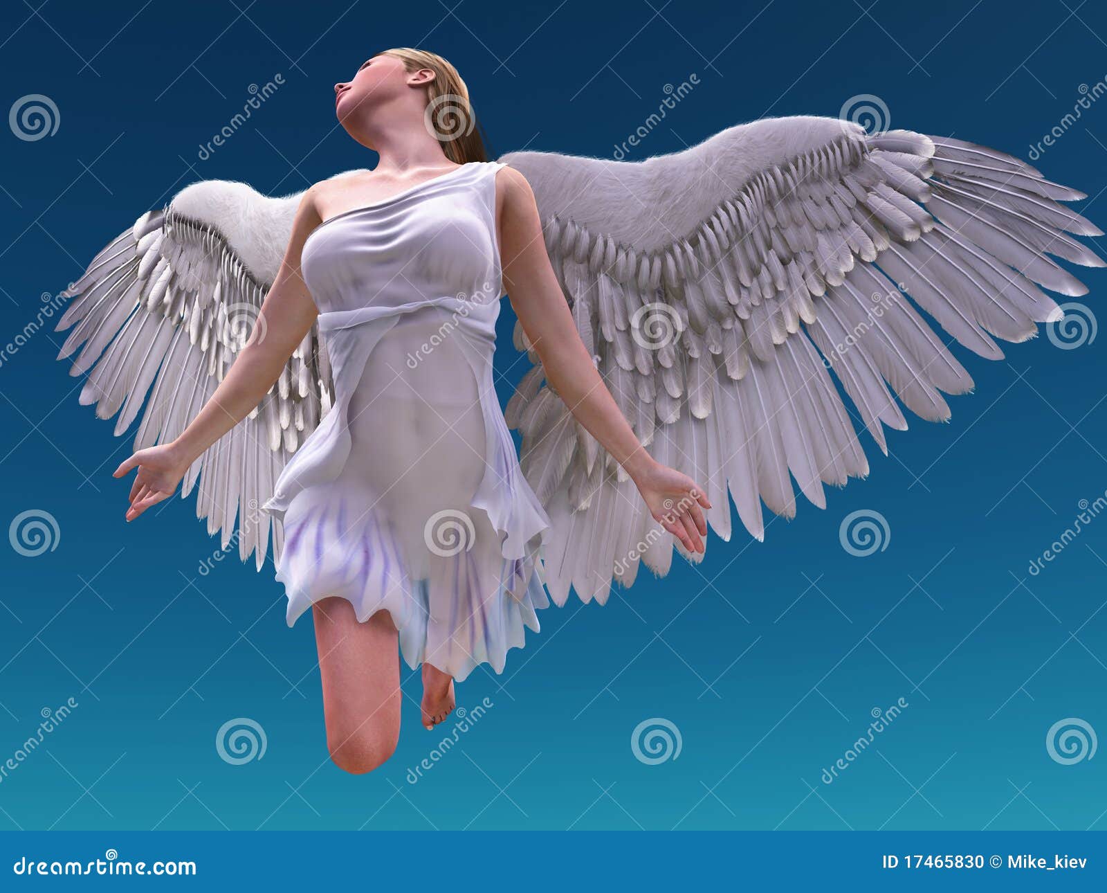 Rising angel stock illustration. Illustration of pleasure - 17465830