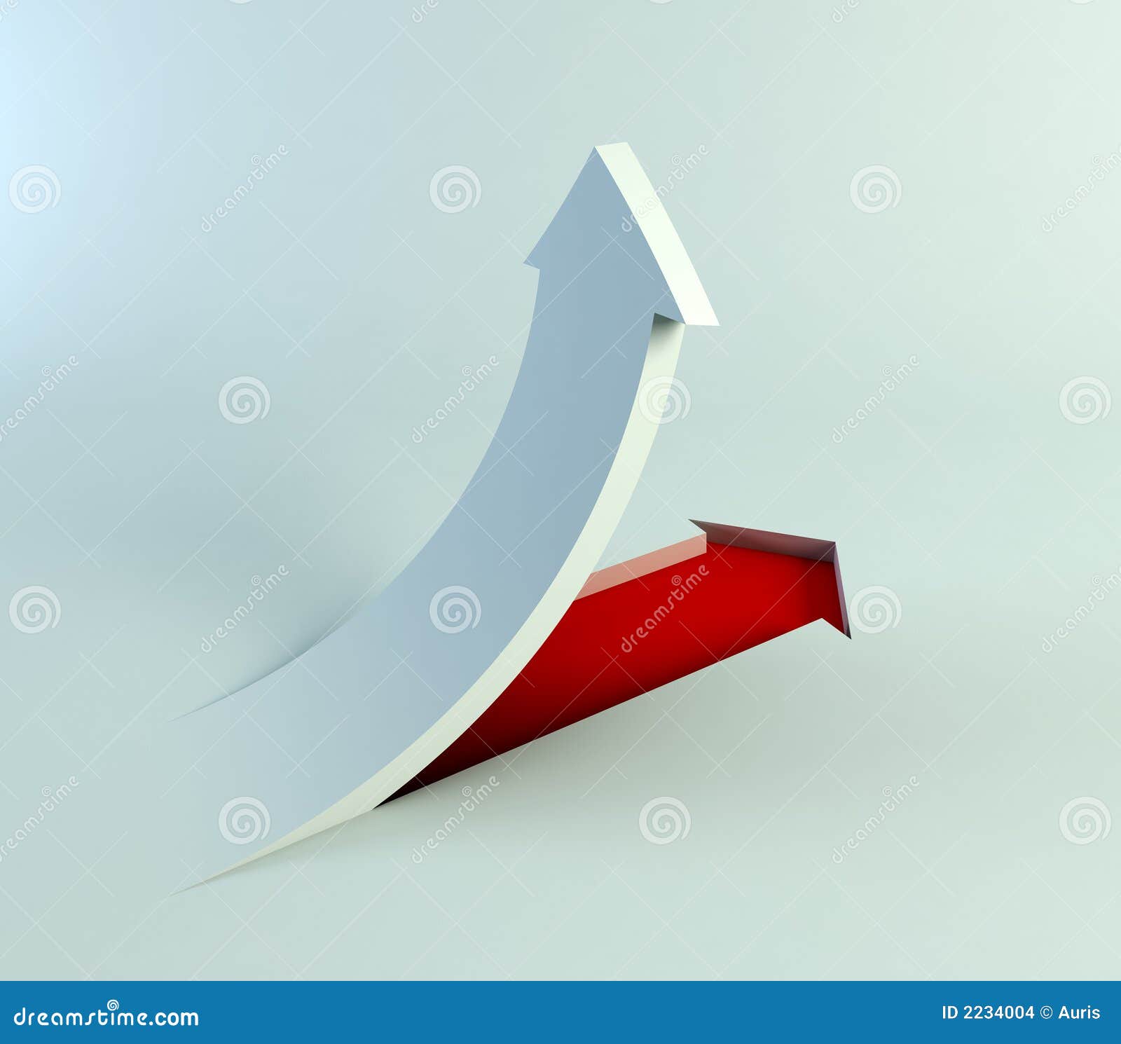 Rising arrow stock illustration. Illustration of ascensional - 2234004