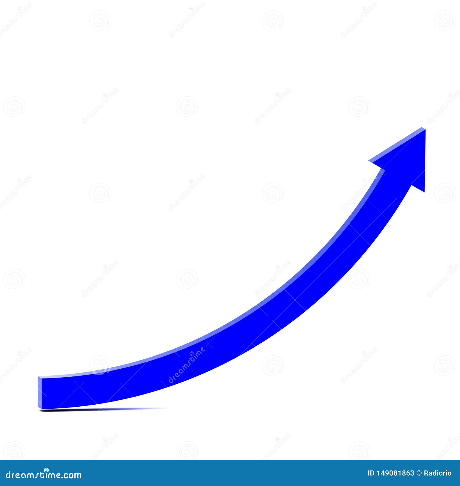 Rising arrow stock illustration. Illustration of blue - 149081863