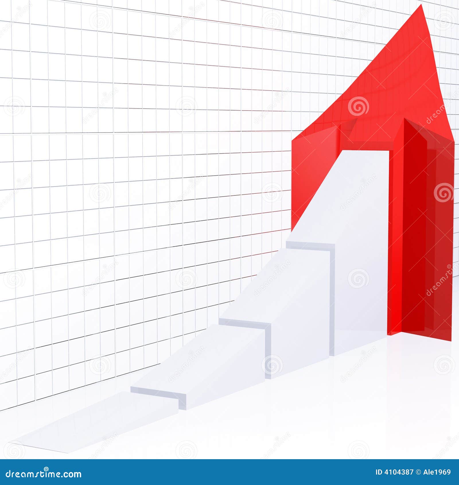 Rising Arrow Graph stock illustration. Illustration of progress - 4104387