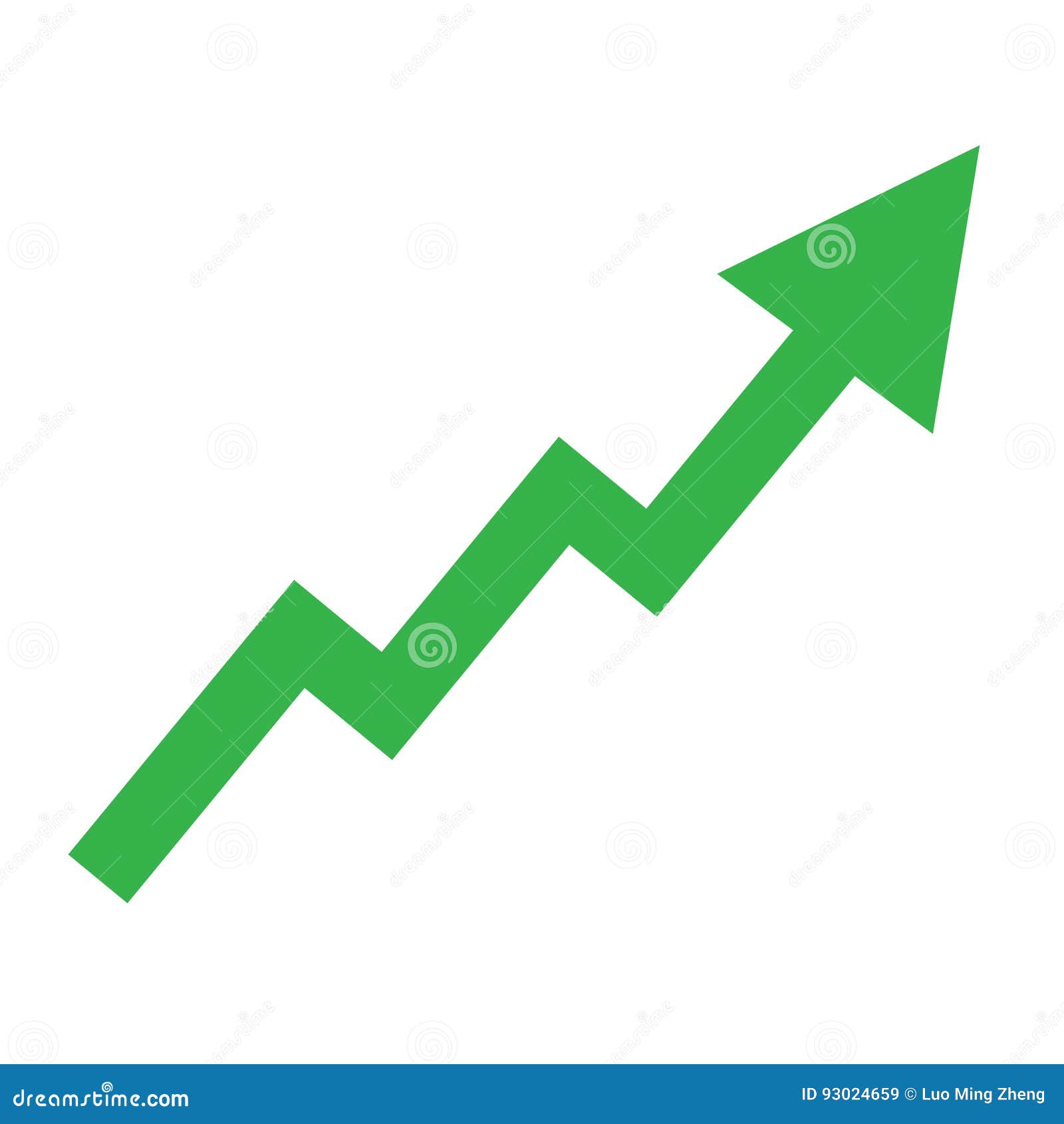 Rising arrow stock vector. Illustration of data, infographic - 93024659