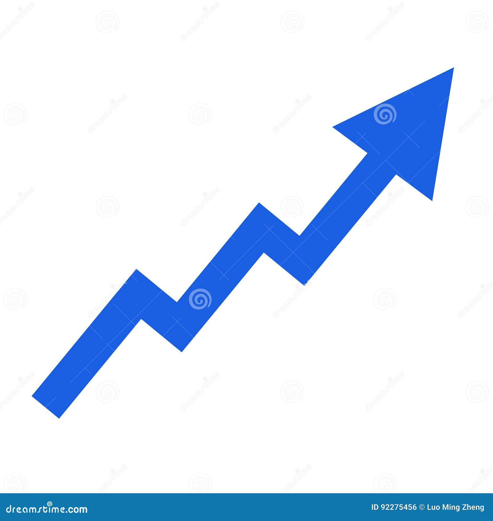 Rising arrow stock vector. Illustration of pattern, building - 92275456