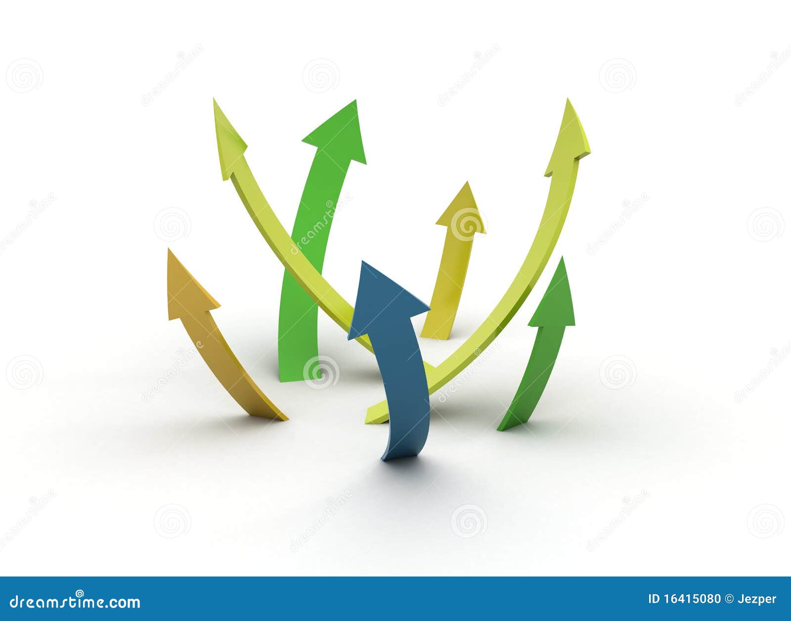 Rising arrows stock illustration. Illustration of grow - 16415080