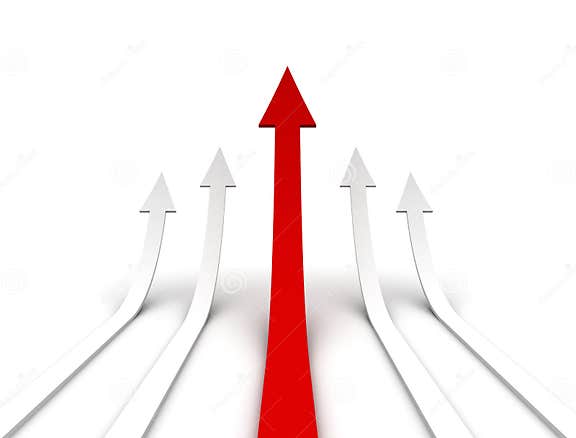 Rising arrows stock illustration. Illustration of path - 19536972