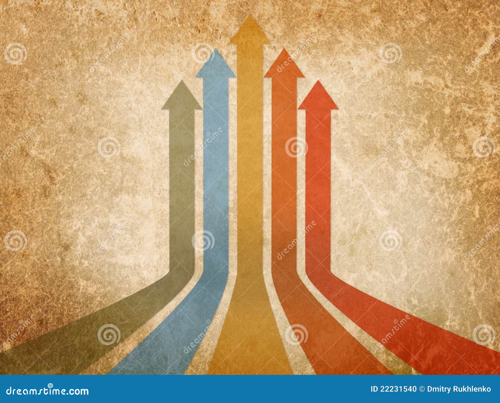Rising arrows stock illustration. Illustration of arrows - 22231540