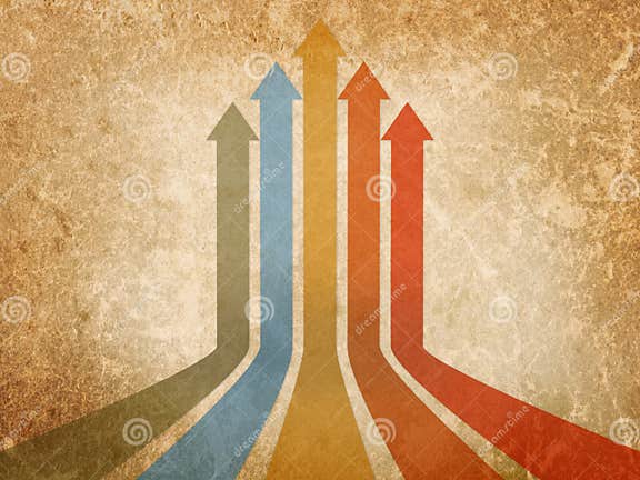 Rising arrows stock illustration. Illustration of arrows - 22231540