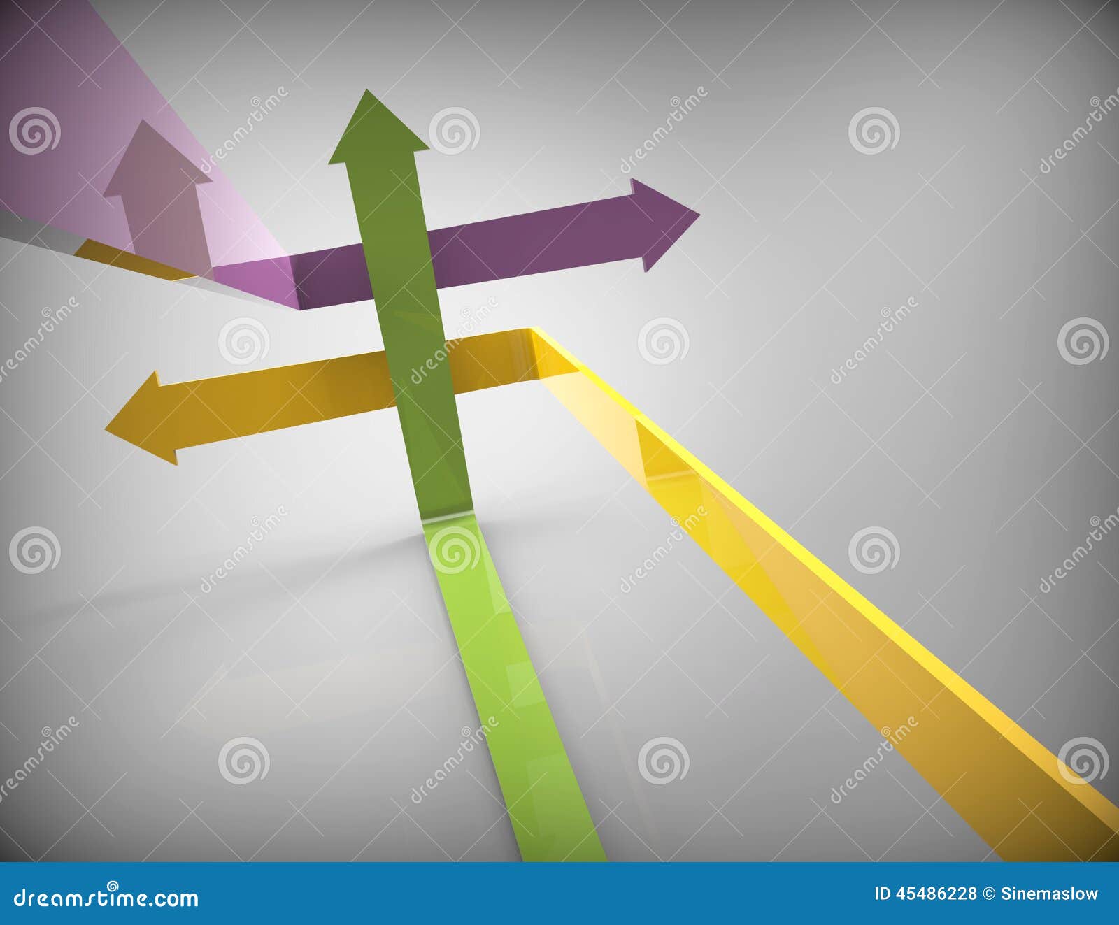 Rising arrows stock illustration. Illustration of three - 45486228