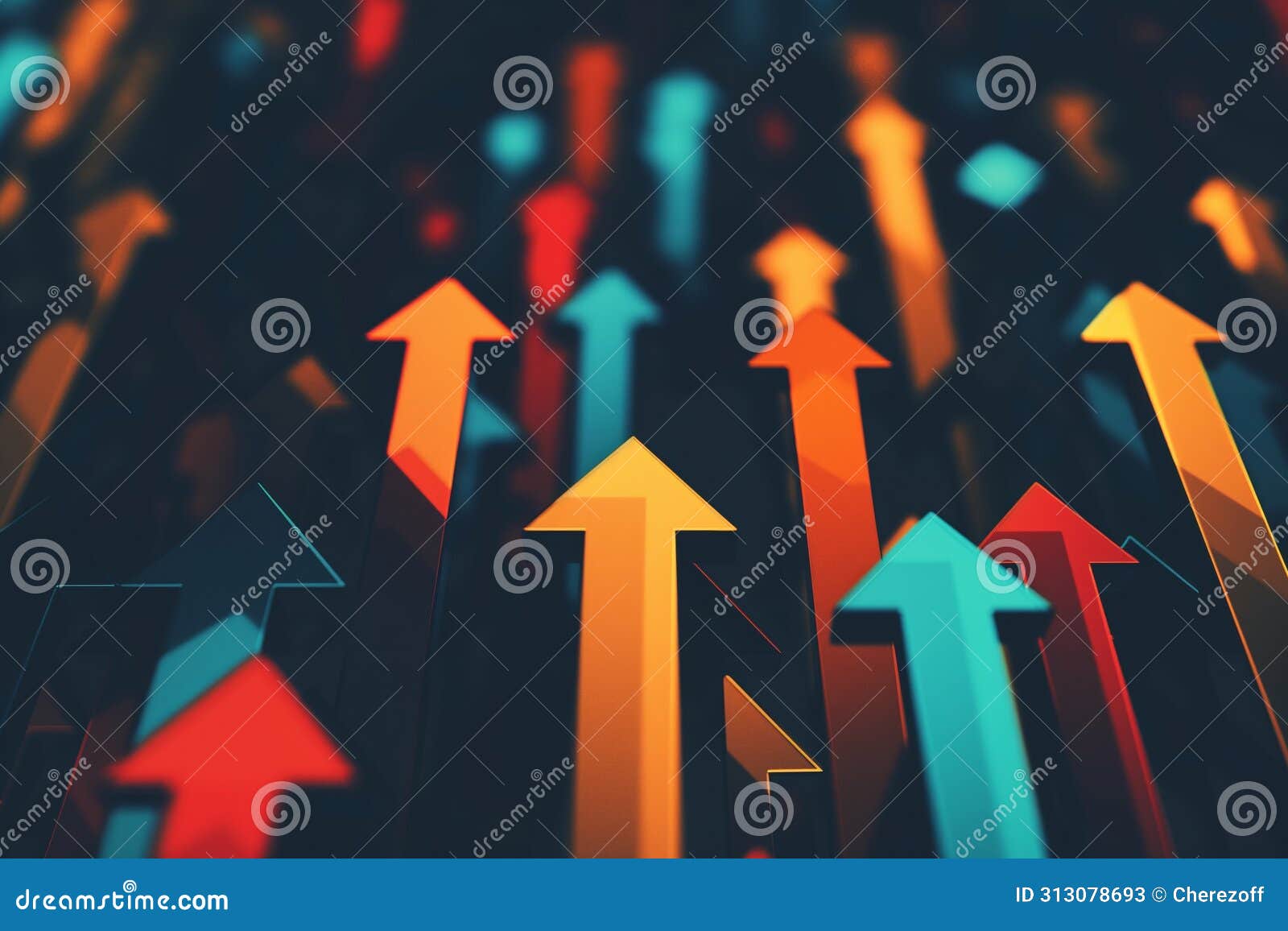 Rising Arrows Graph Concept Stock Image - Image of marketing, economy ...