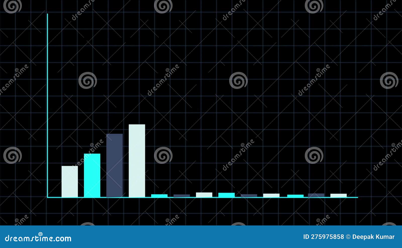 Rising Bar Graph. Rising Blue Bar Graph Chart. Production and Earnings ...
