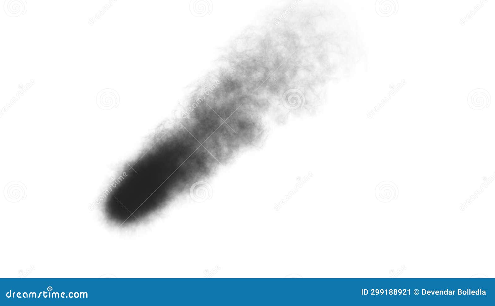 Rising Black Smoke Motion Graphics with Plain White Background Stock ...