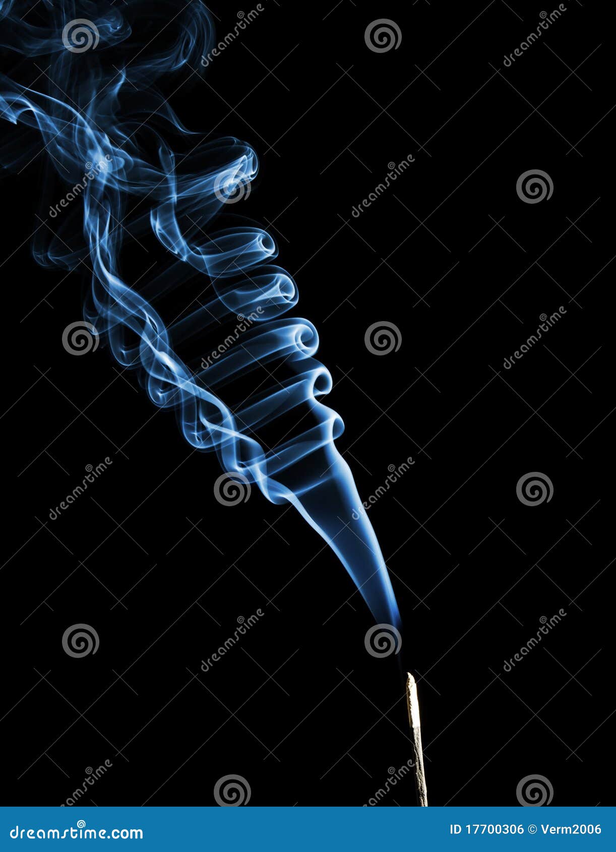 Rising blue smoke stock photo. Image of colorful, dark - 17700306