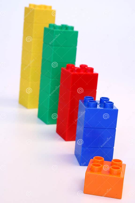 Rising building blocks stock photo. Image of dimensions - 12788916
