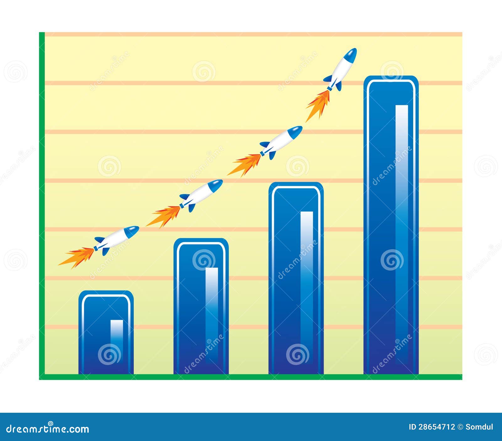 Rising business stock illustration. Illustration of growth - 28654712