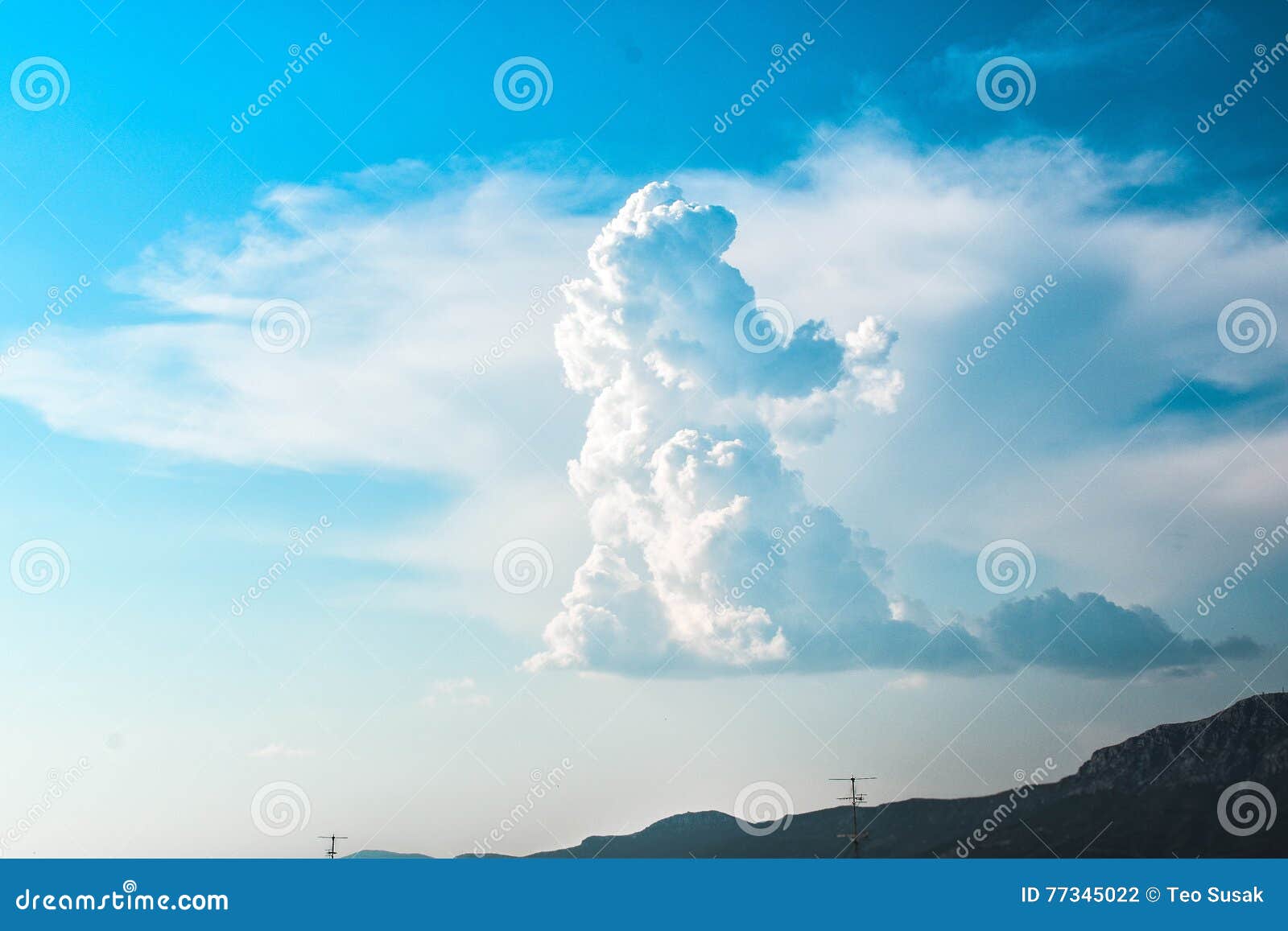 Rising cloud stock photo. Image of cloud, phenomenal - 77345022