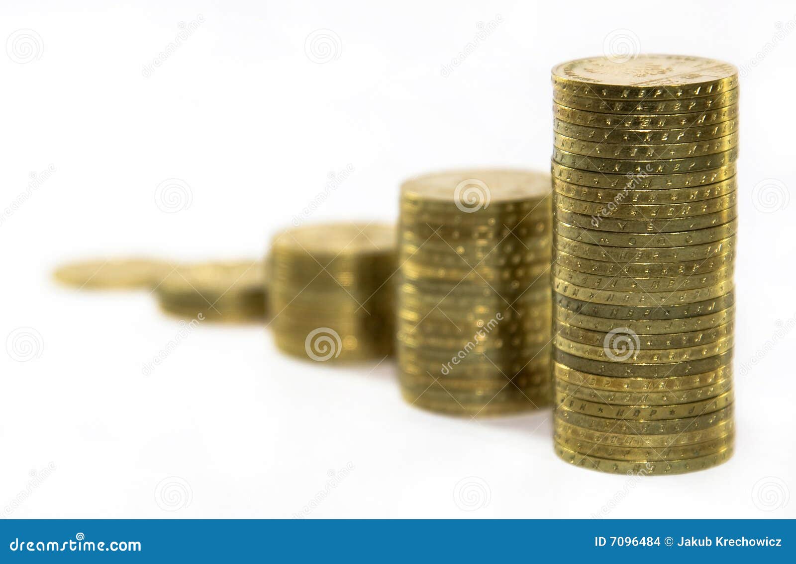 Rising Coins stock photo. Image of economy, business, earn - 7096484