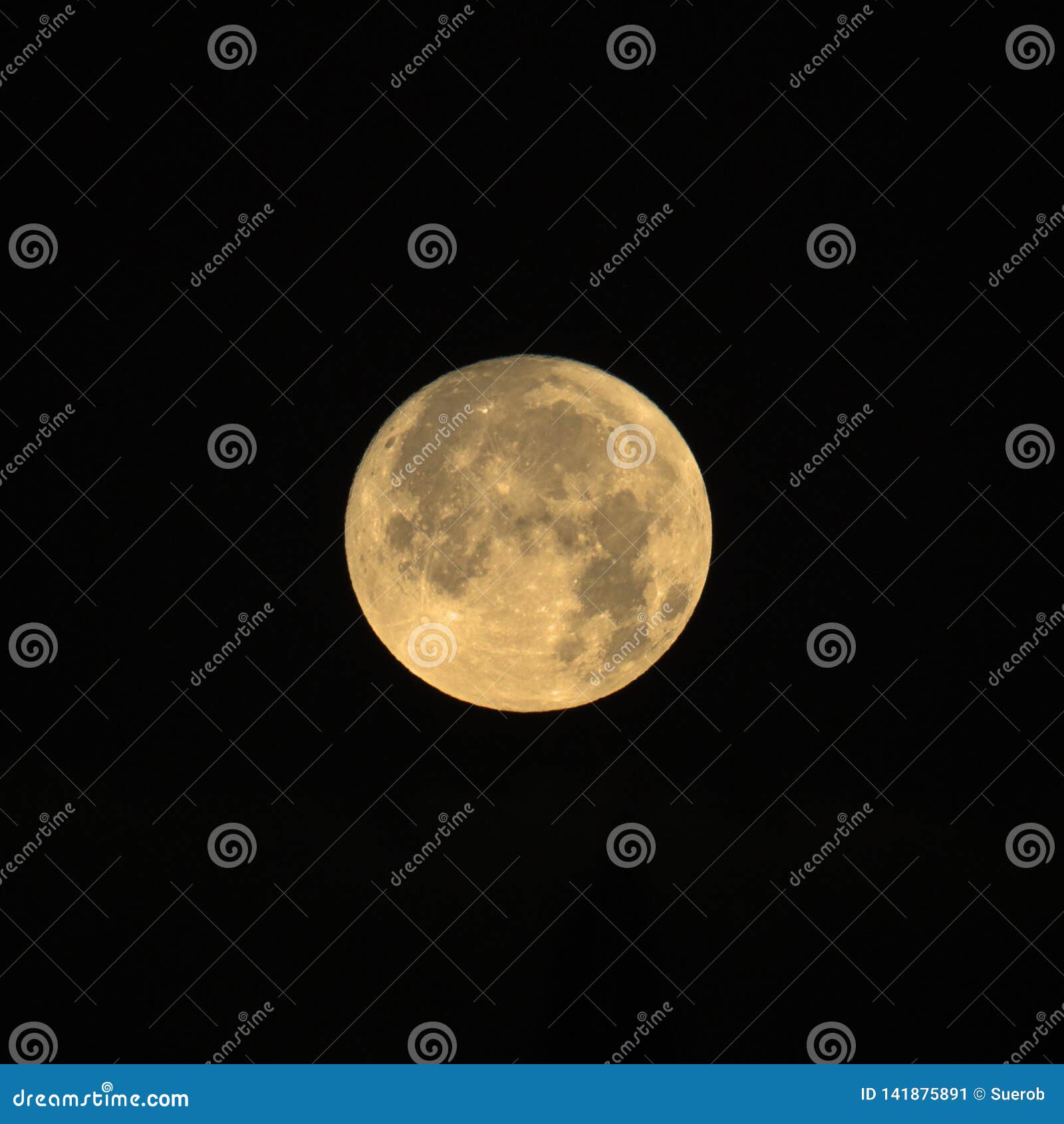 Rising Cold Moon on Black Background Square Crop Stock Image - Image of ...
