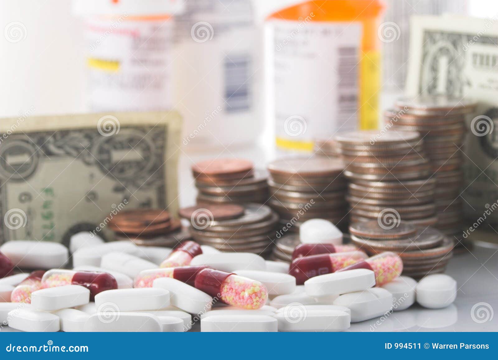 Rising cost of healthcare stock image. Image of medication - 994511