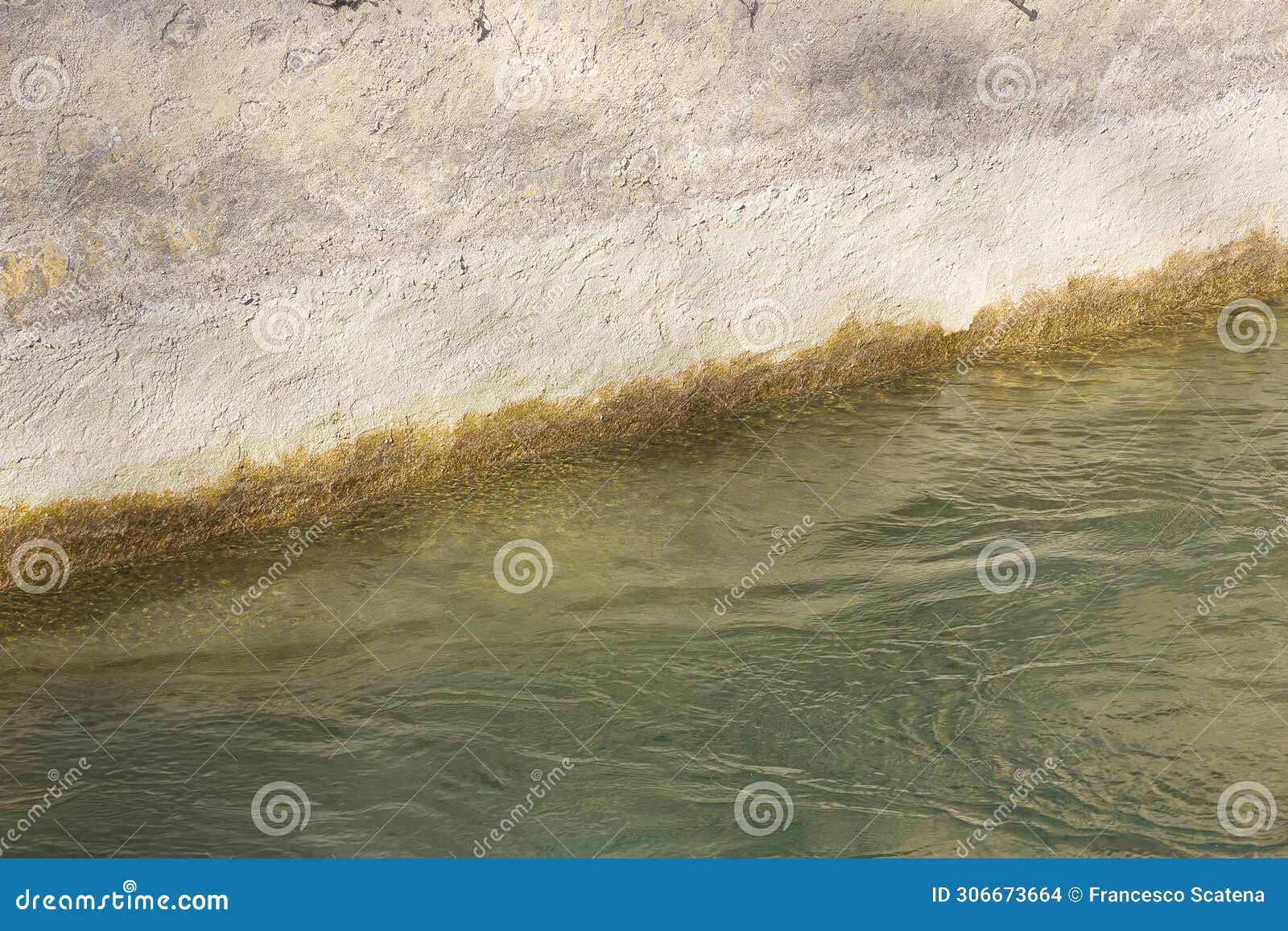 Rising Damp on a Plaster Wall in a Channel Full of Water Stock Photo ...