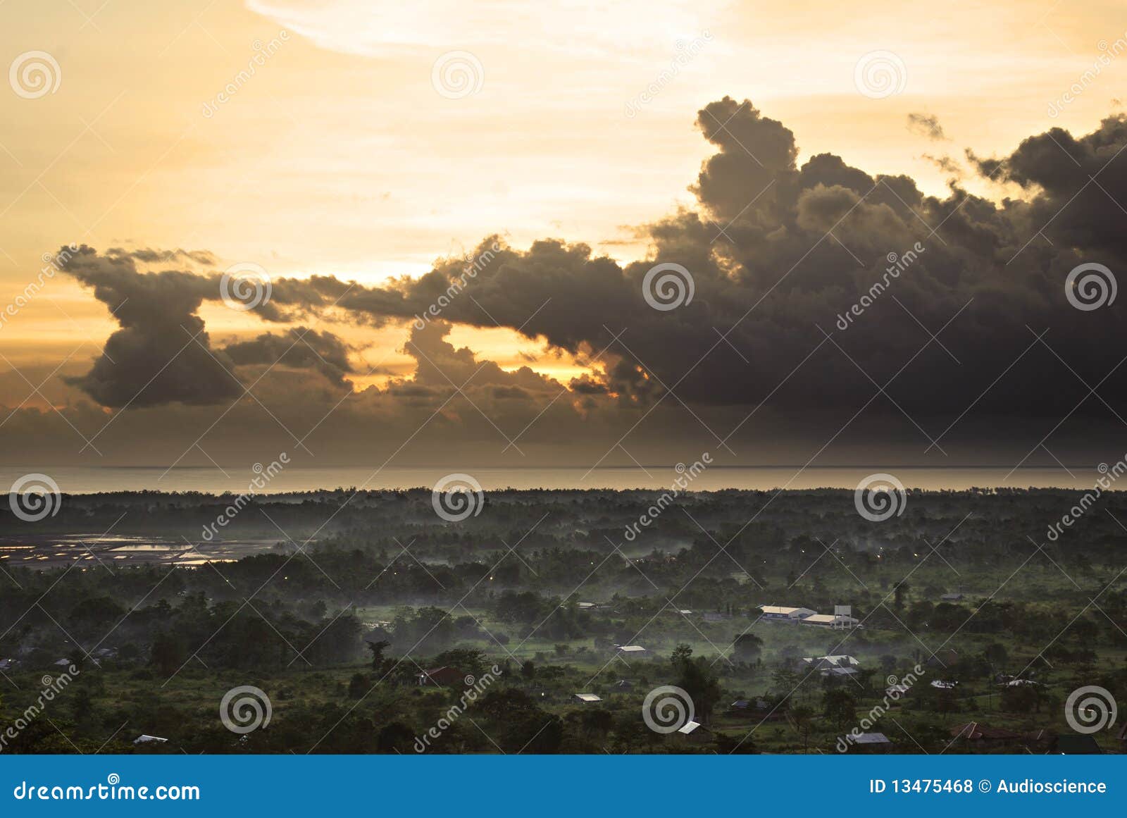 Rising Dawn on a Village stock photo. Image of environment - 13475468