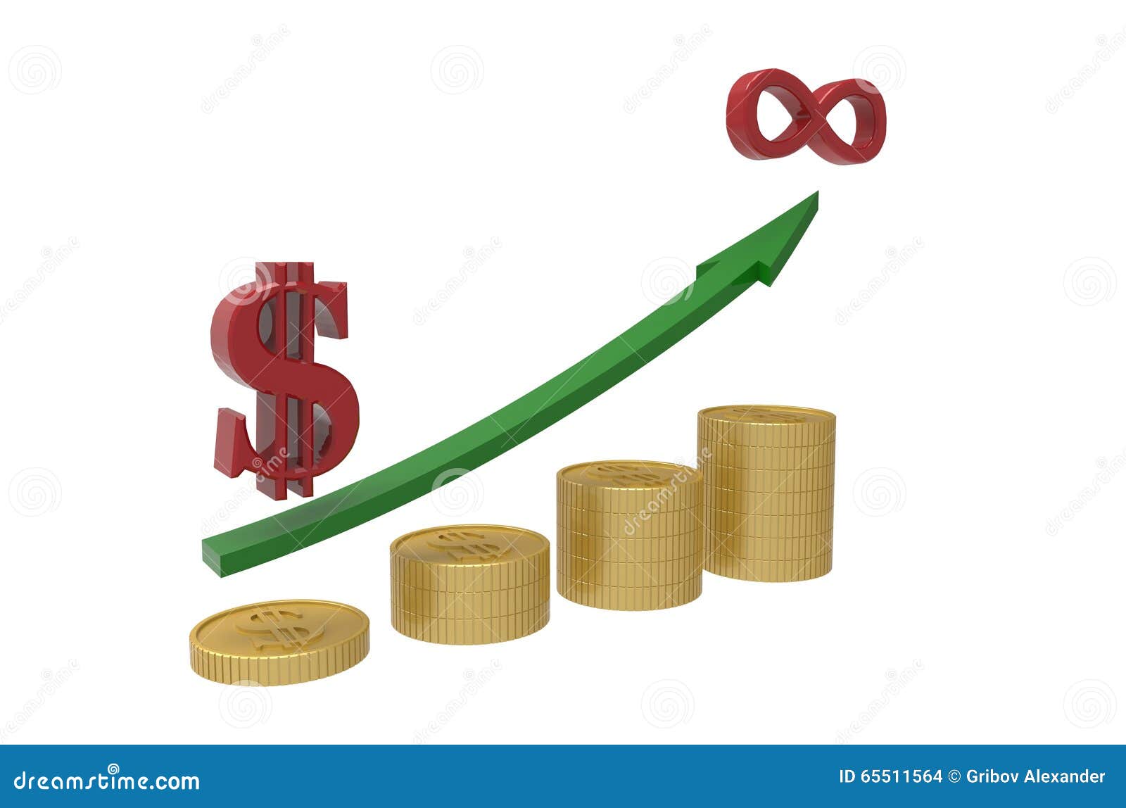Dollar Infinity Stock Image | CartoonDealer.com #31691623