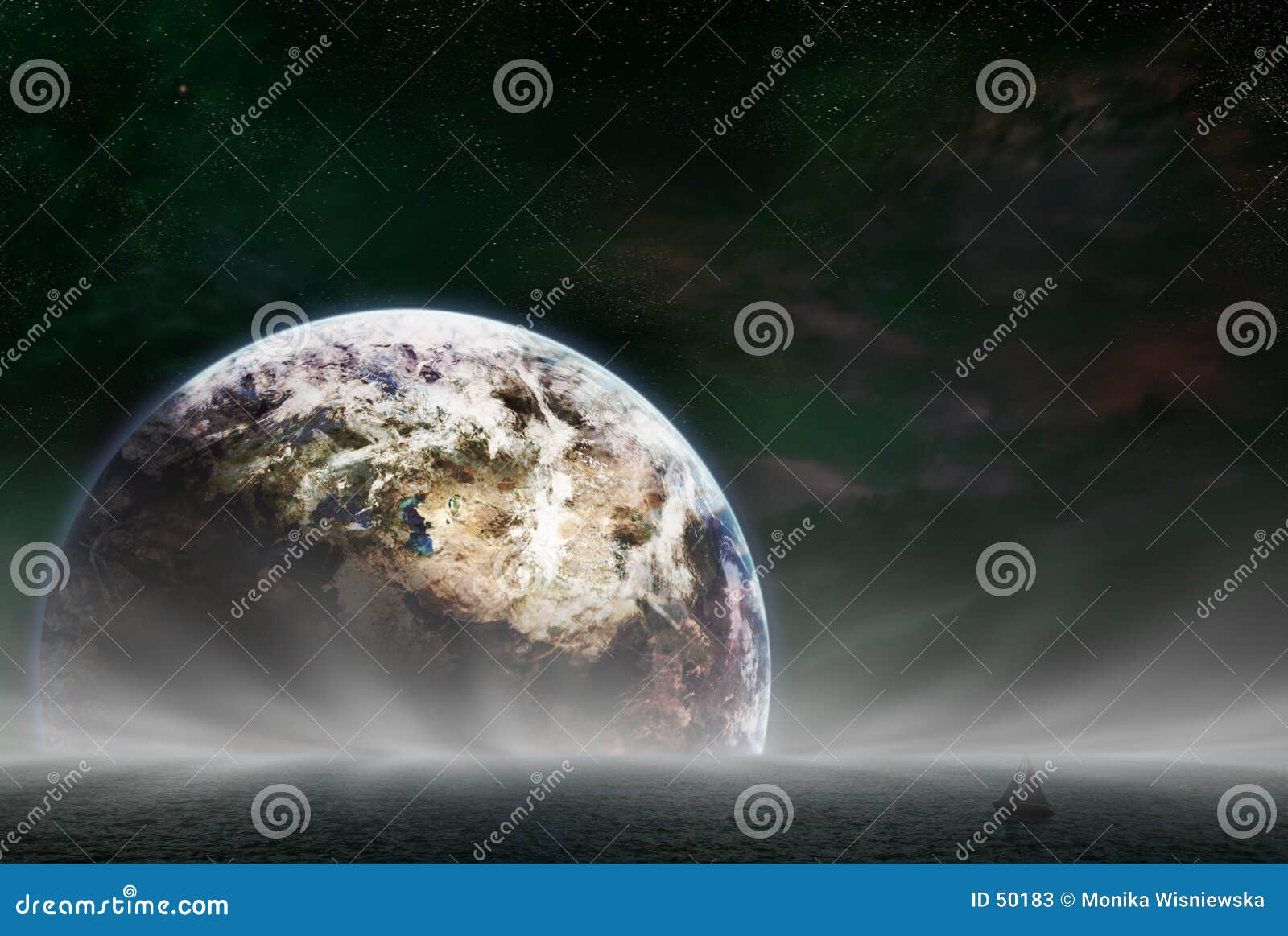 Rising Earth stock illustration. Illustration of fantasy - 50183