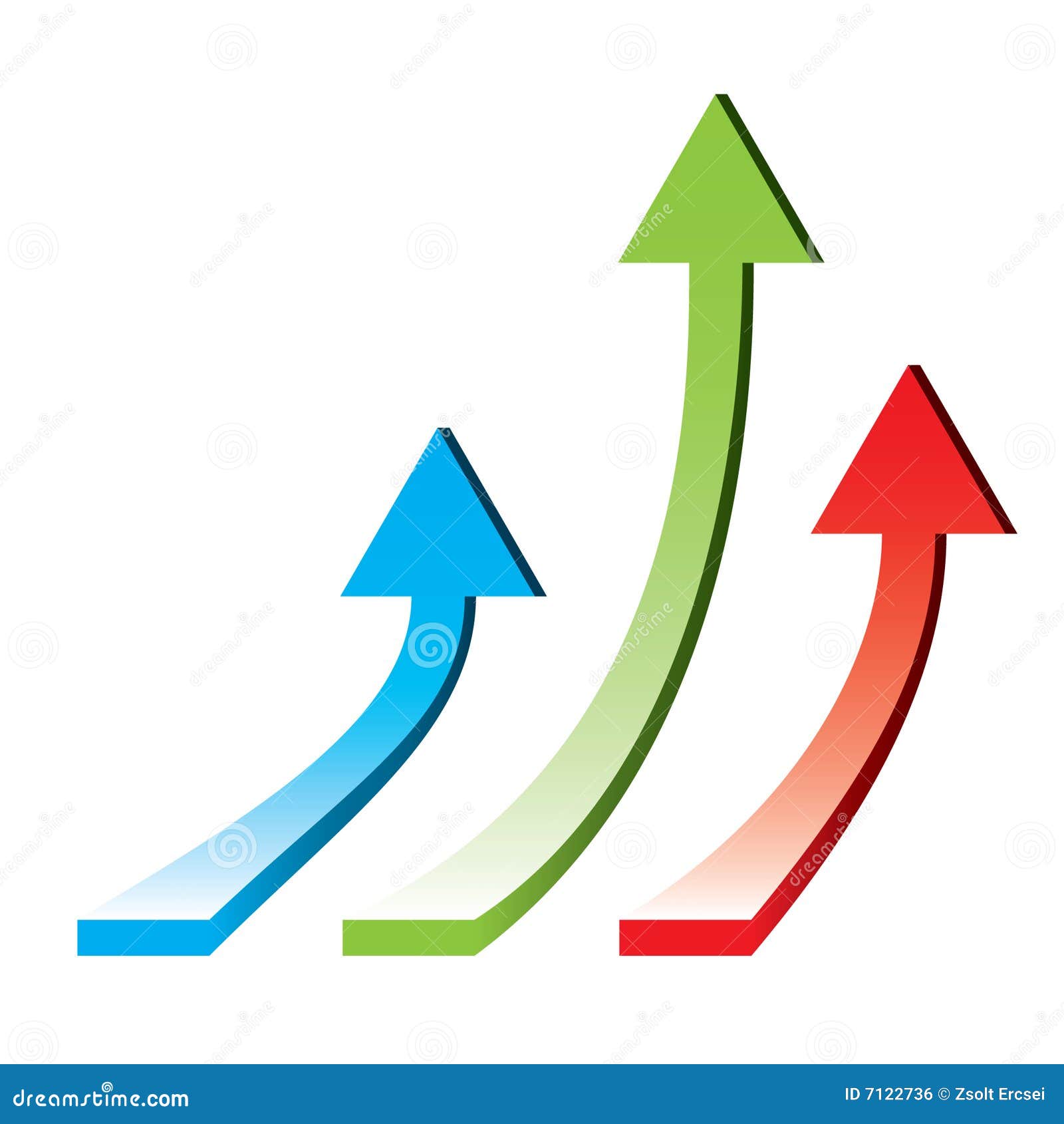 Rising economy stock vector. Illustration of fund, chart - 7122736