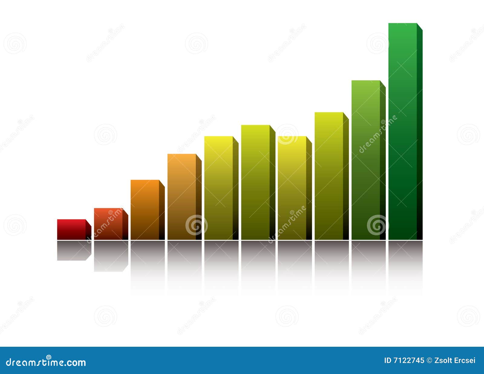 Rising economy stock vector. Illustration of increase - 7122745