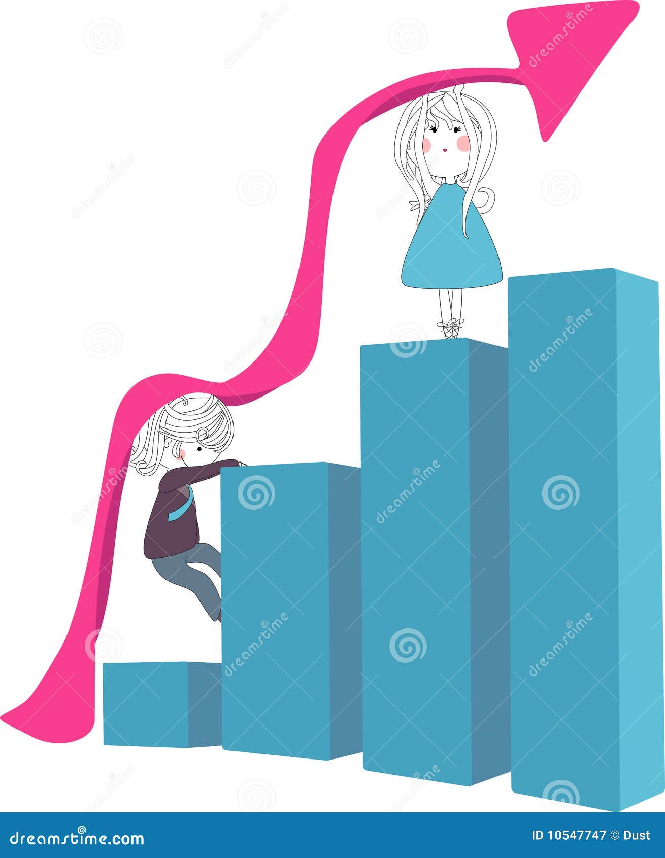 Rising finance graph stock vector. Illustration of climbing - 10547747