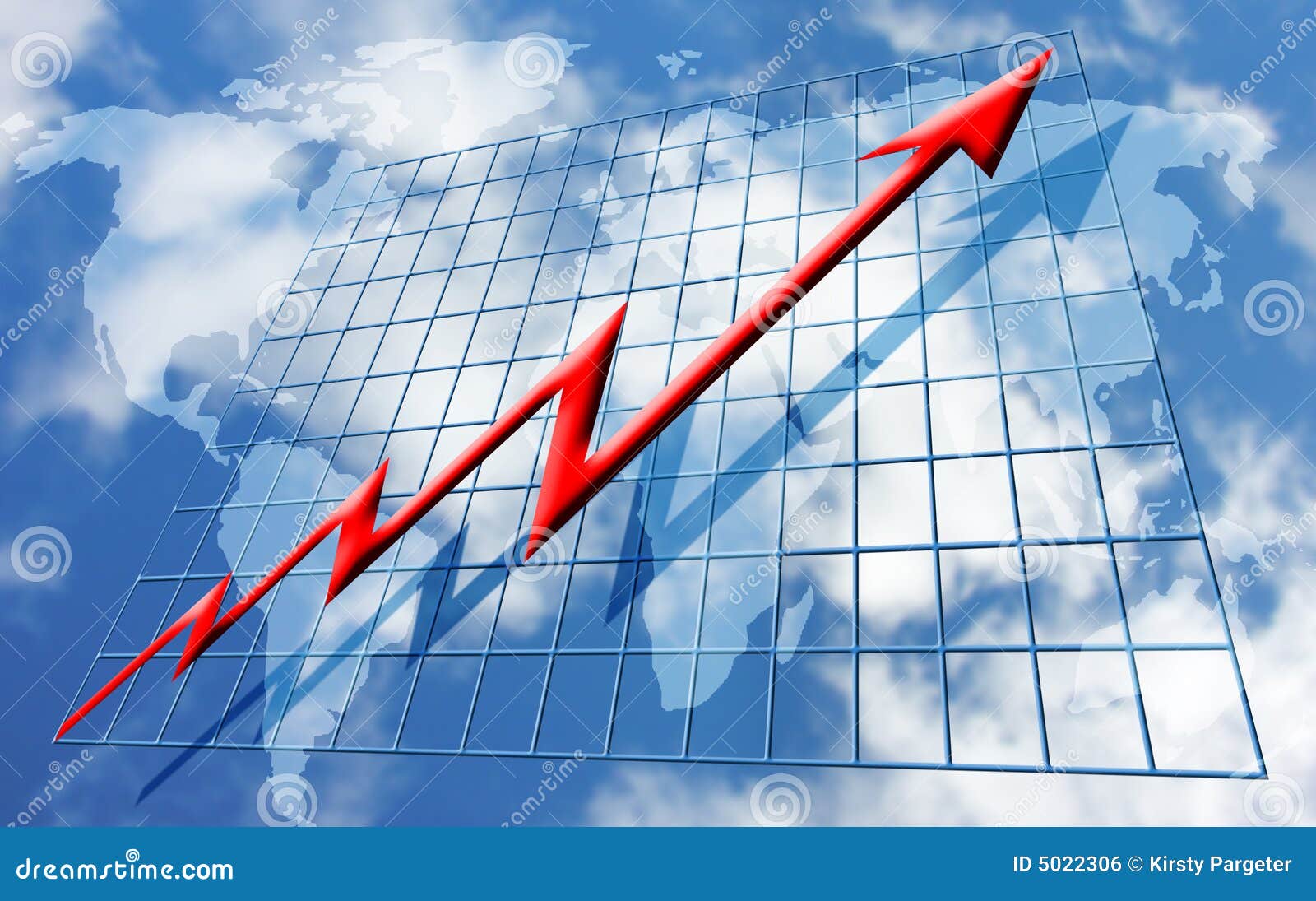 Rising global profits stock illustration. Illustration of financial ...