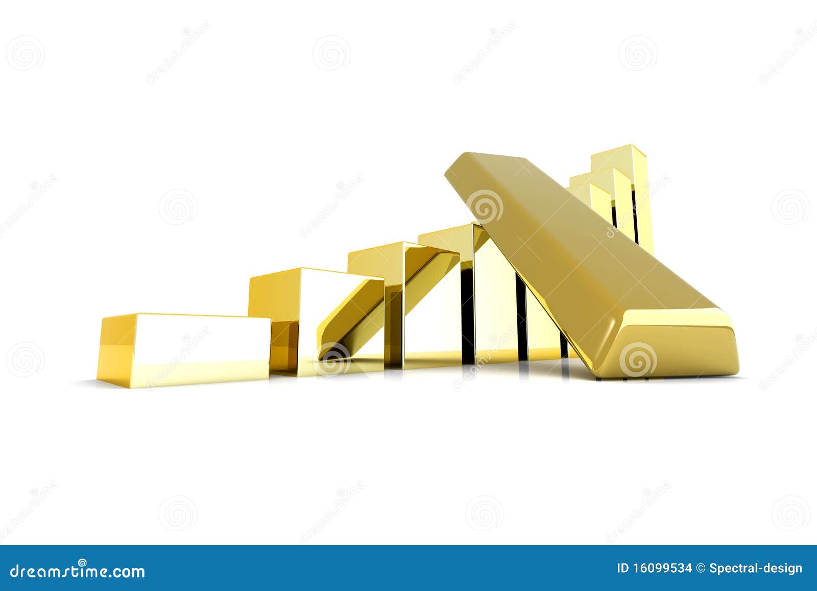 Rising gold stock illustration. Illustration of progress - 16099534
