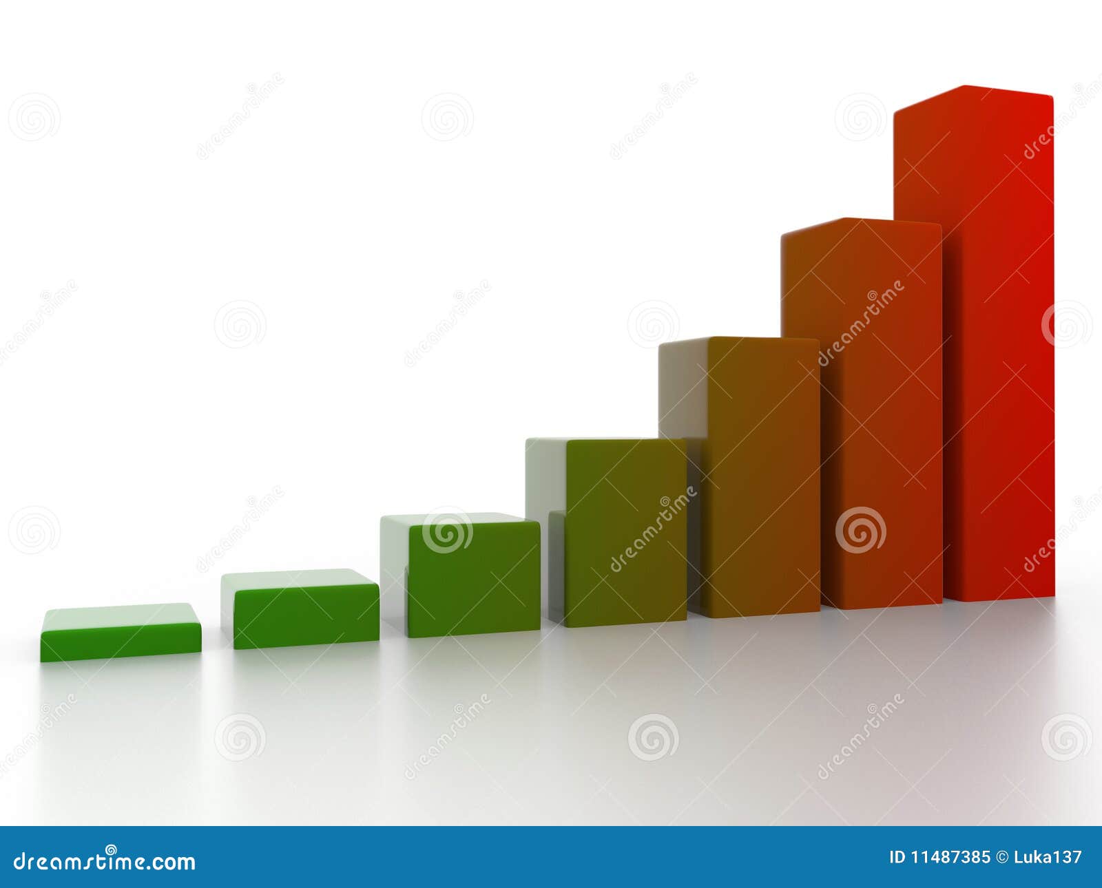 Rising graph stock illustration. Illustration of color - 11487385