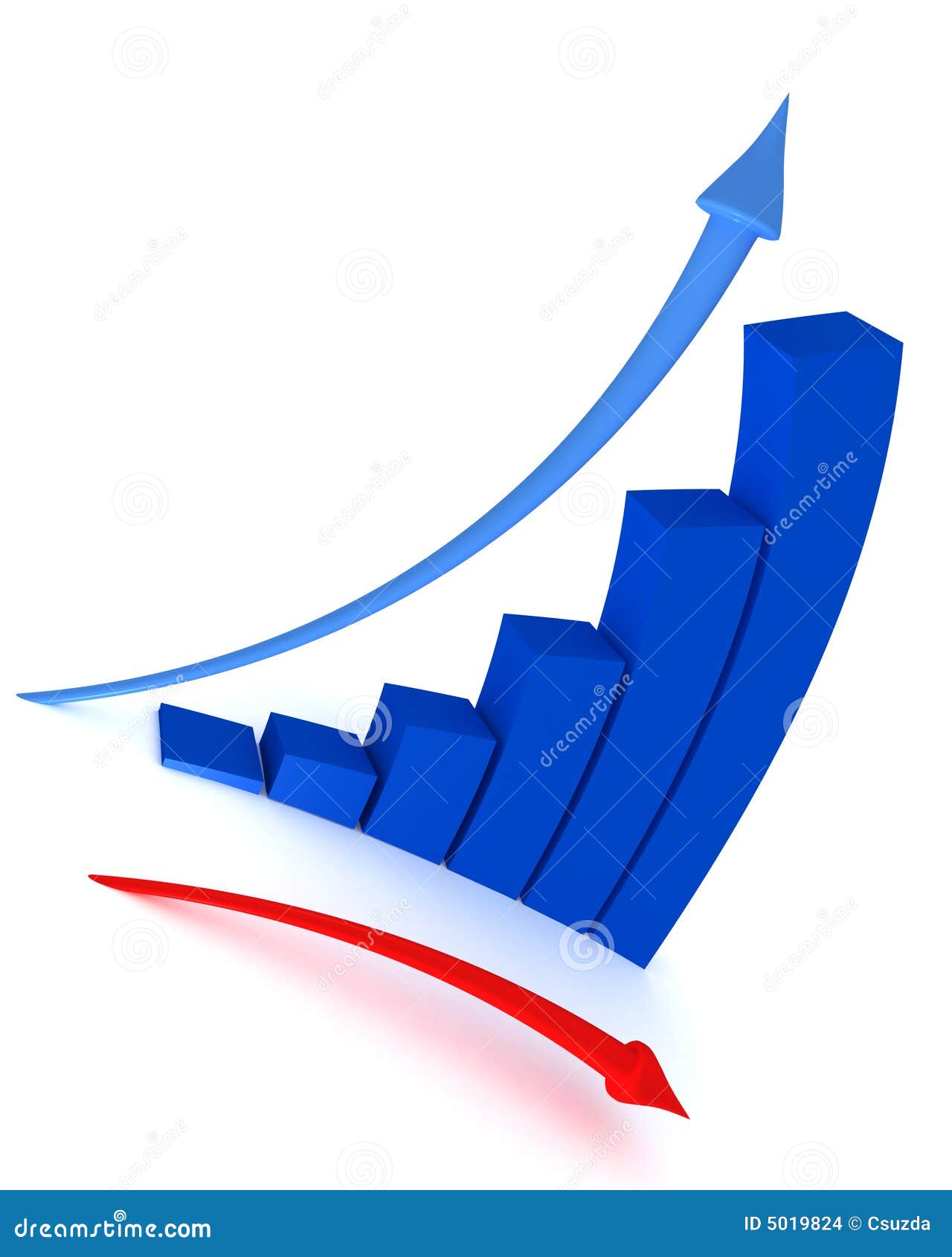 Rising graph stock illustration. Illustration of stockmarket - 5019824