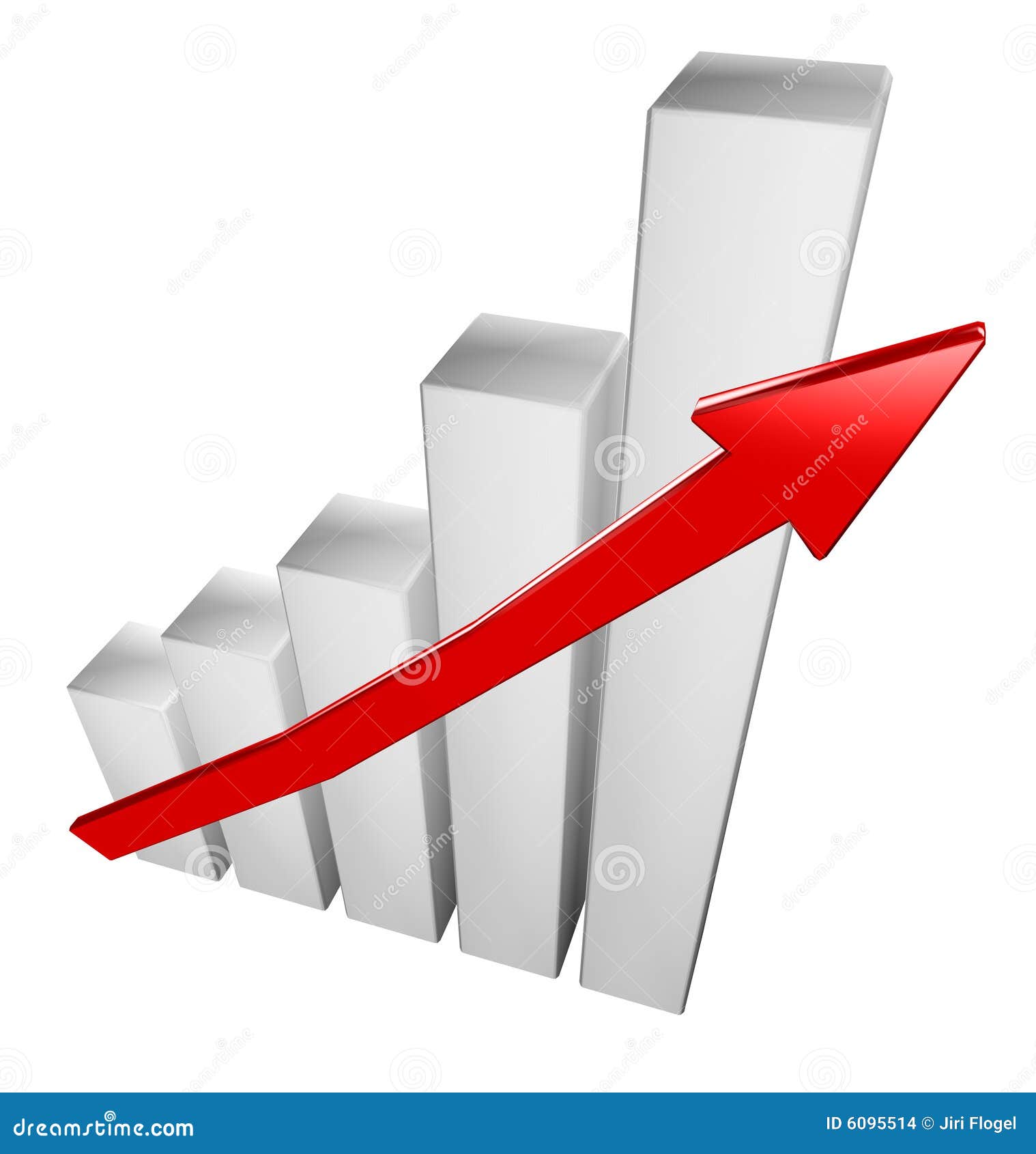 Rising Graph Stock Images - Image: 6095514
