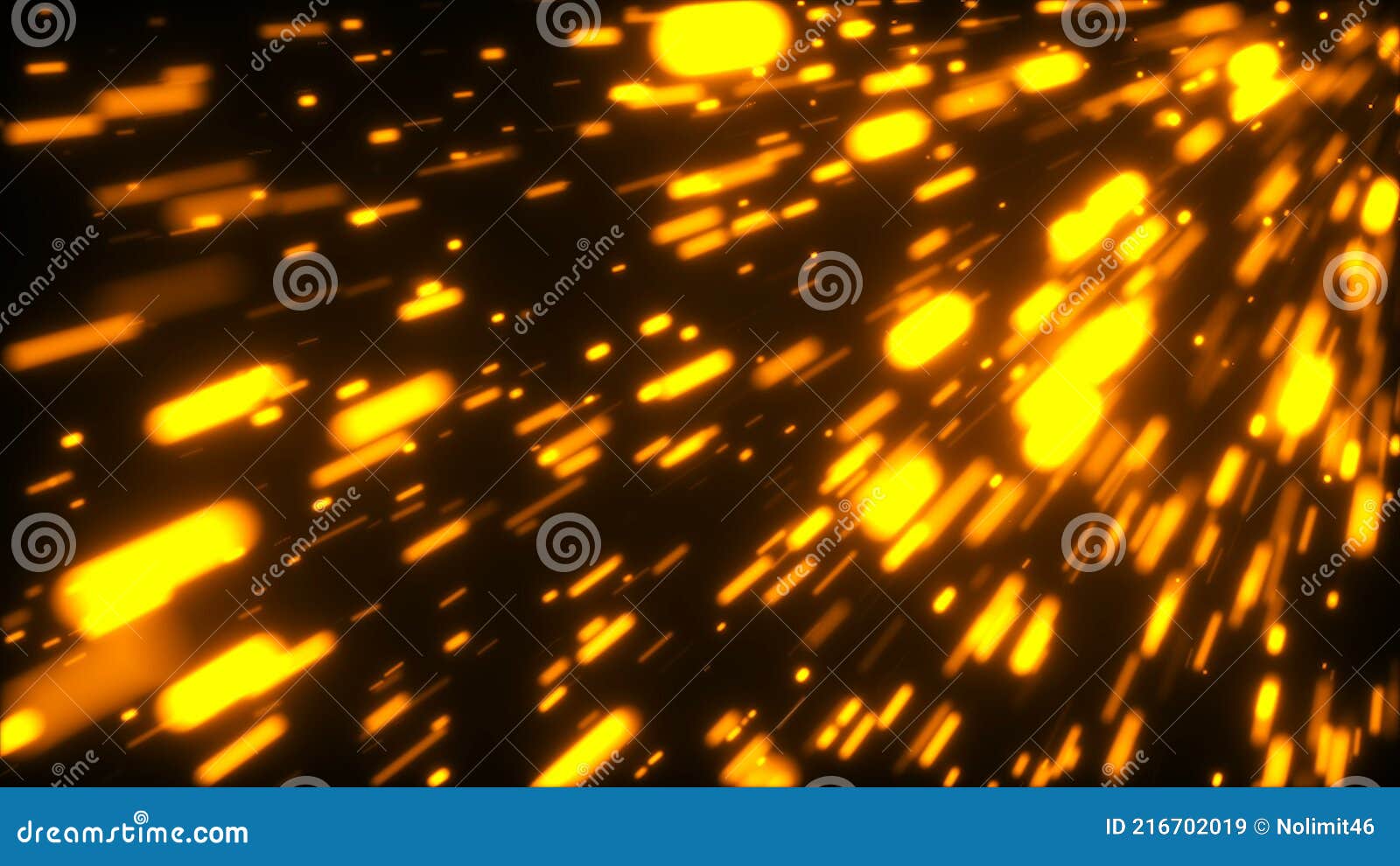 Rising Many Bright Embers, 3d Render Computer Generated Backdrop Stock ...