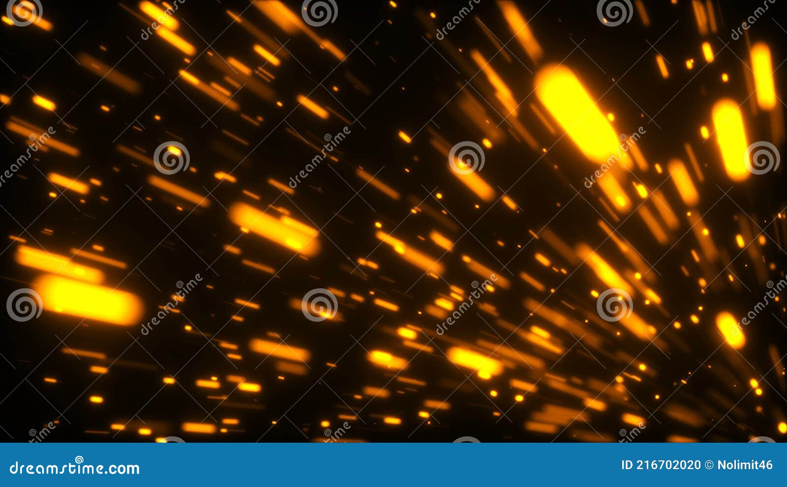 Rising Many Bright Embers, 3d Render Computer Generated Backdrop Stock ...