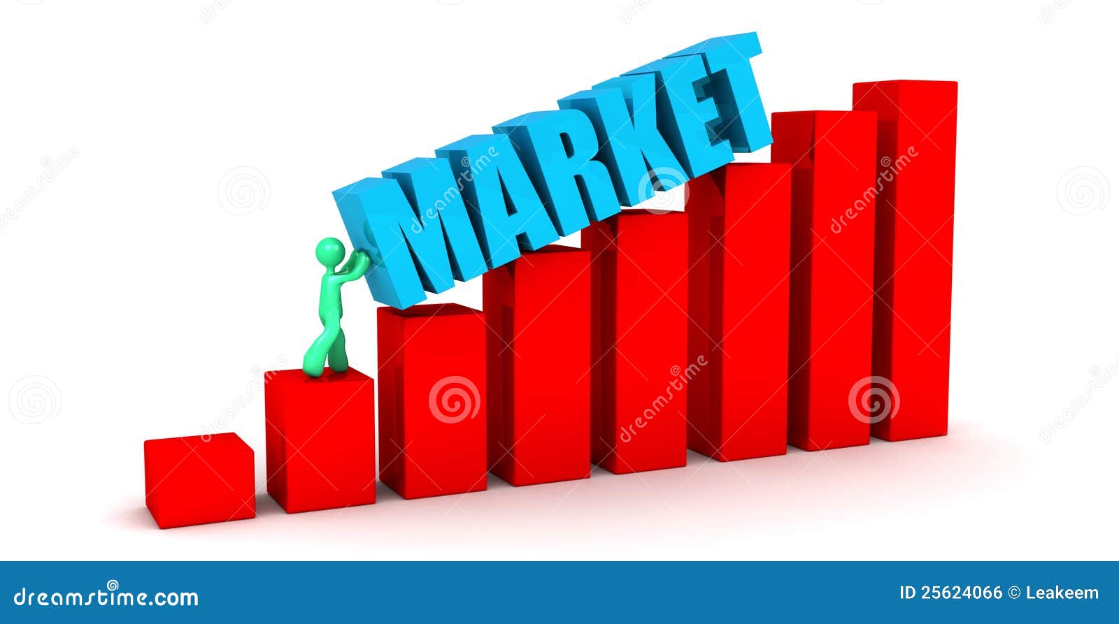 Rising Market stock illustration. Illustration of improve - 25624066