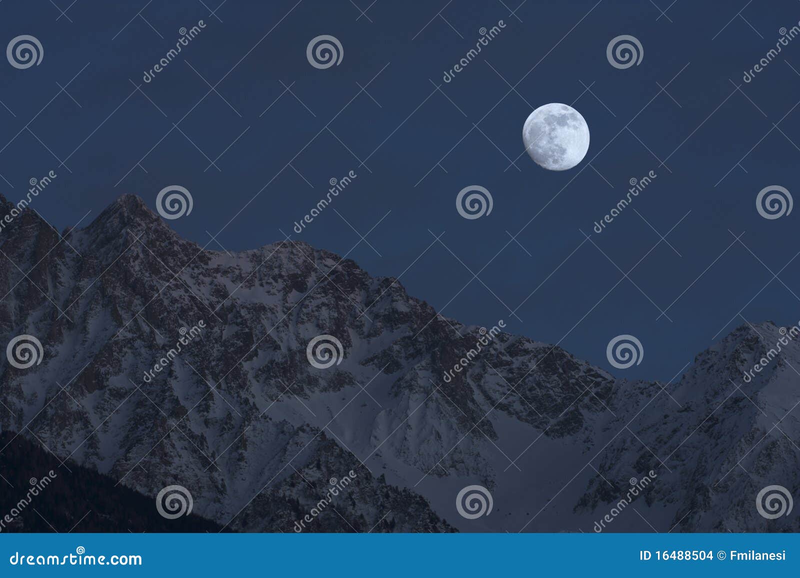 Rising moon stock photo. Image of beauty, blue, moon - 16488504