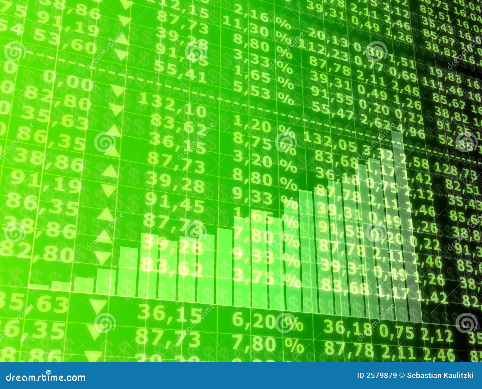 Rising numbers stock illustration. Illustration of information - 2579879