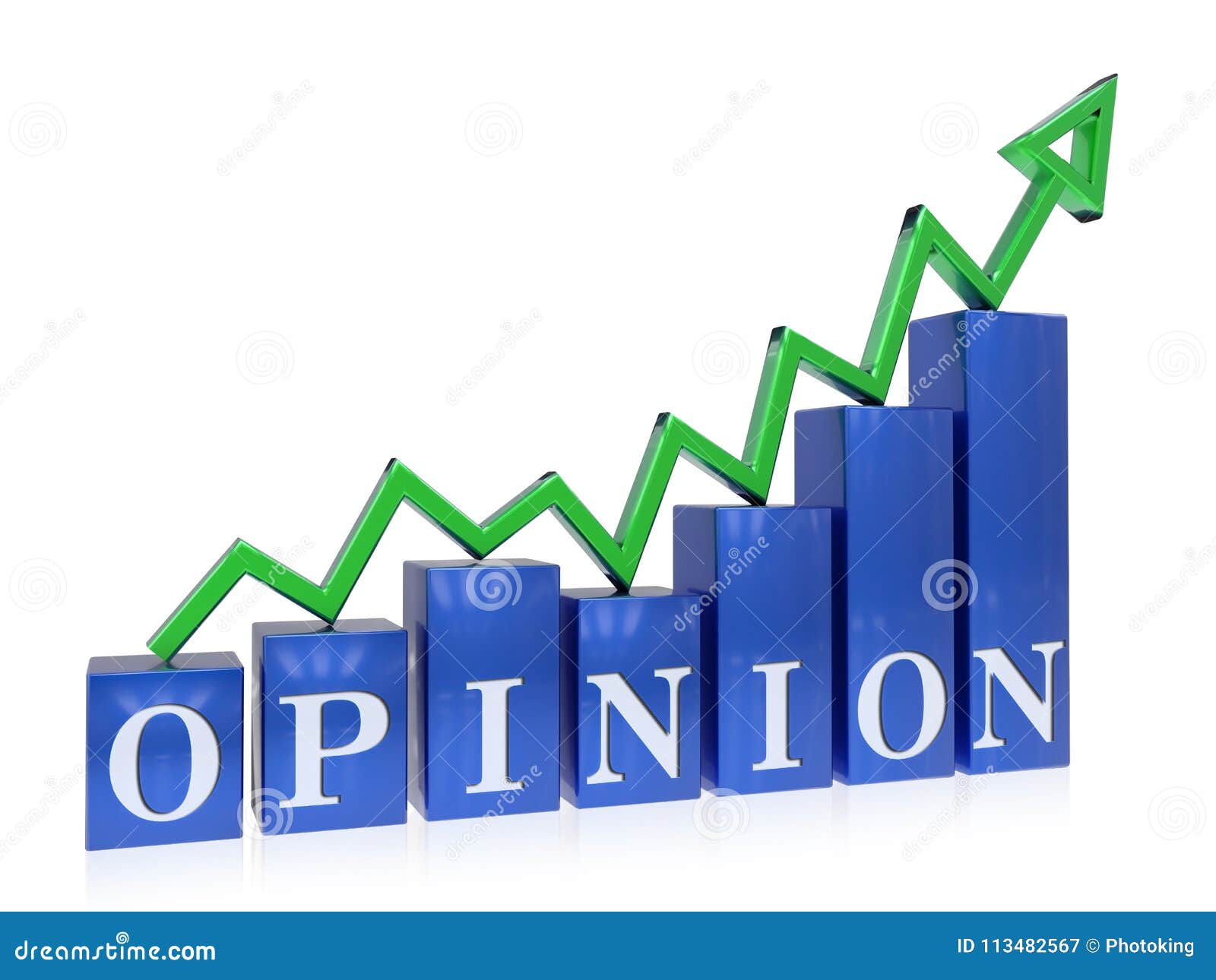 Rising opinion graph stock illustration. Illustration of white - 113482567